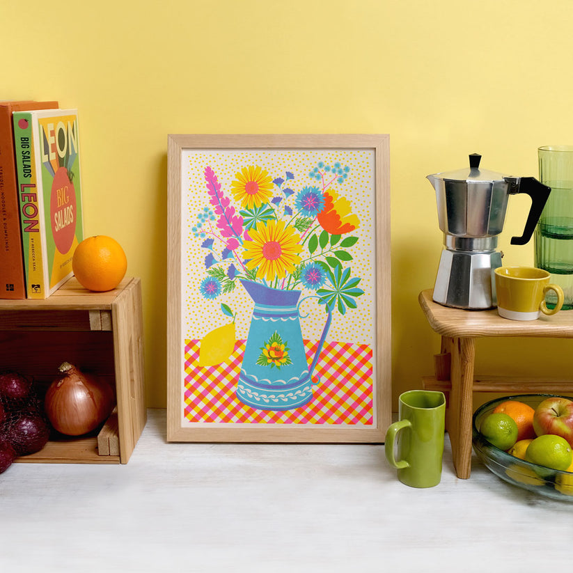 Printer Johnson, Vicki Johnson | Summer Blooms, Risograph Print, A3