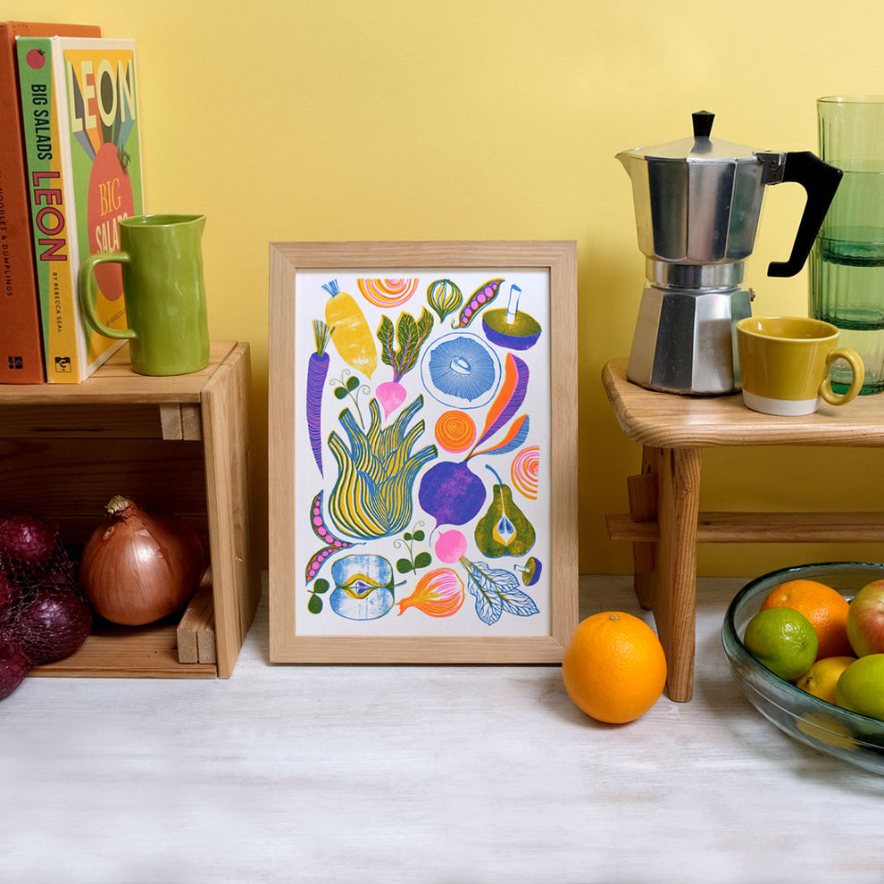 Printer Johnson, Vicki Johnson | Roots, Fruits & Shoots, Risograph Pri ...