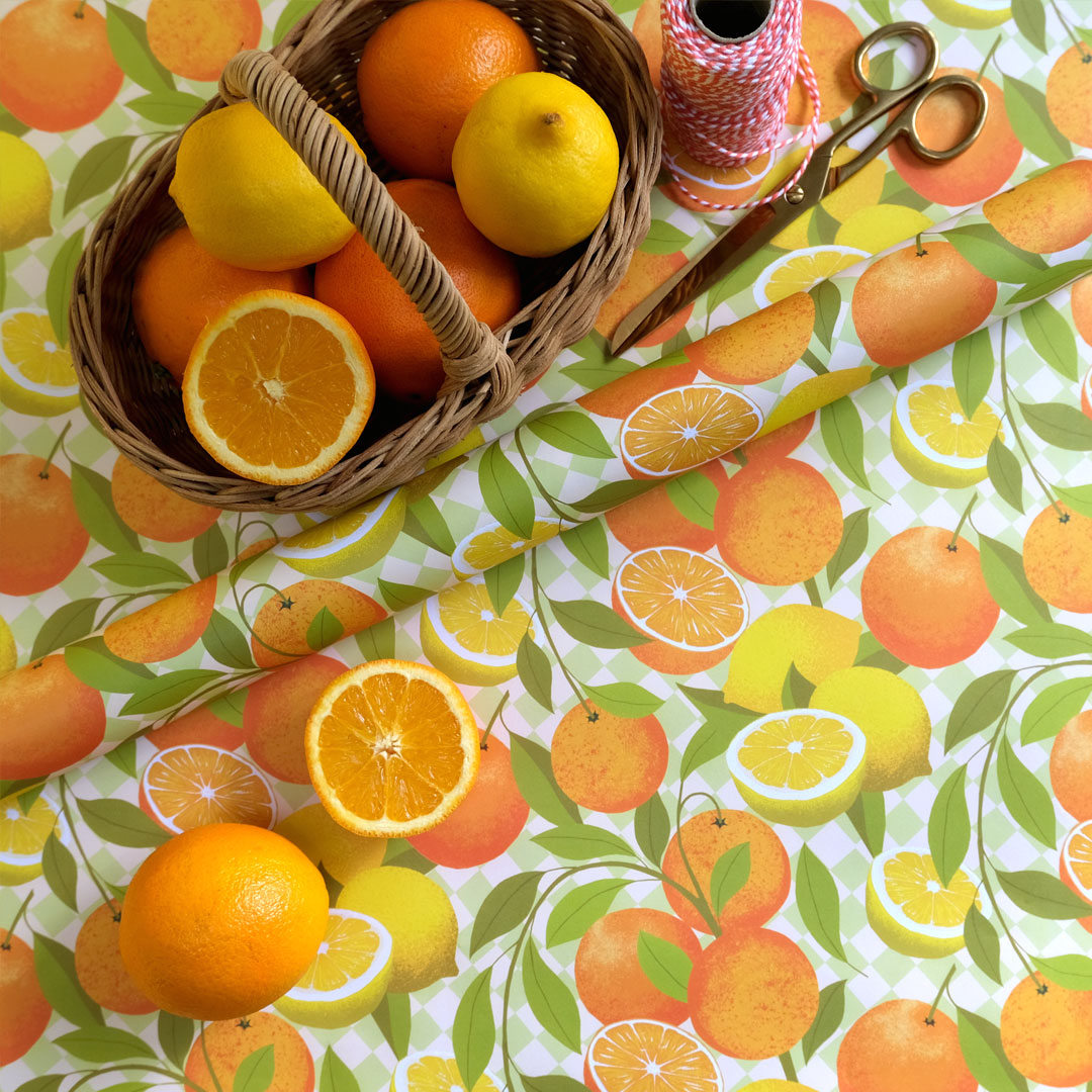 Printer Johnson, Vicki Johnson | Citrus, Wrapping Paper